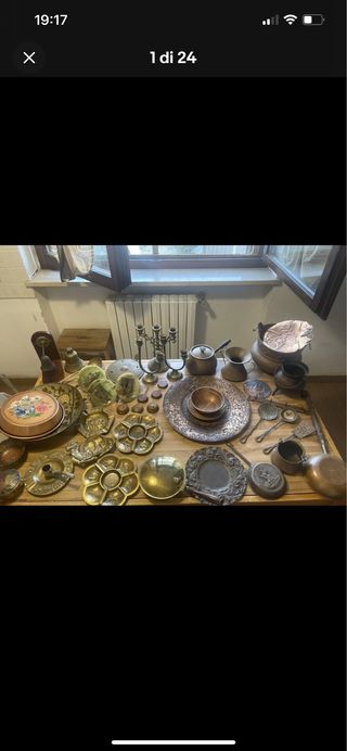Vari Oggetti In Rame E In Ottone Vendo In Lotto
