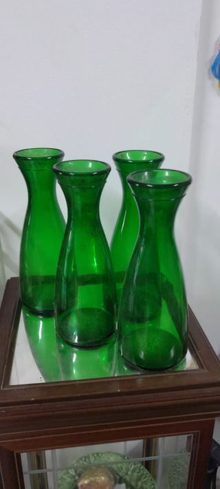 Bottiglie verdi decanter