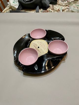 Porta stuzzichini/salse/piantine in vinile Lp