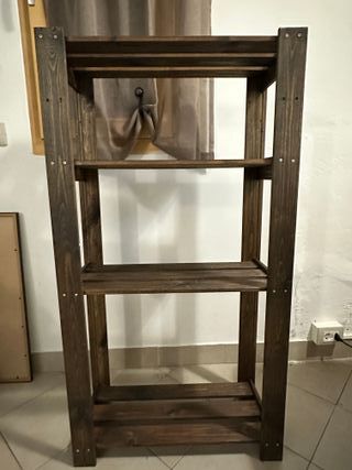 Mobile a legno artigianale 3 ripiani