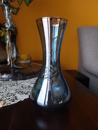 Vaso in vetro color fumo