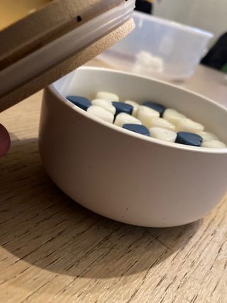 Candela profumata. Candela vaniglia .