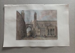 Rara. Incisione Cattedrale di Palermo