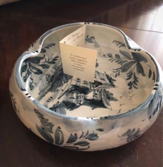 portacenere fatto a mano in ceramica