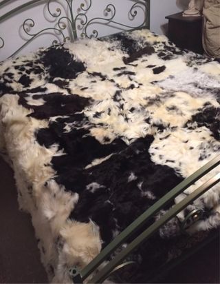 coperta matrimoniale di mucca