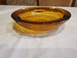 Svuotatasche Posacenere in vetro di Murano ambra