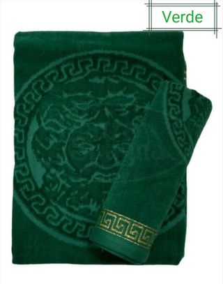 Set asciugamano 1+1 verde