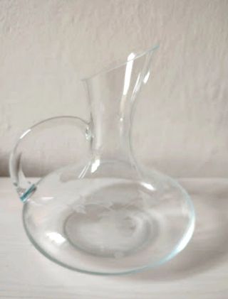 Broca caraffa Decanter areatore vino vetro soffiat