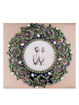 Cornice portafoto strass perle simil Swarovski