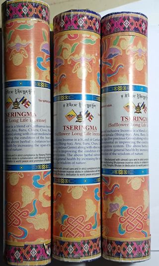 3 confezioni di incenso del Bhutan Tseringma