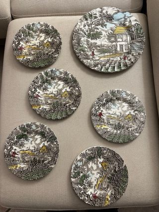 Piatti in Ceramica inglese hunter by myott