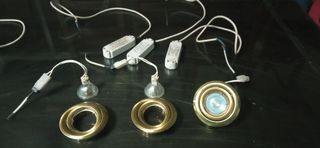 3 Faretti ottone