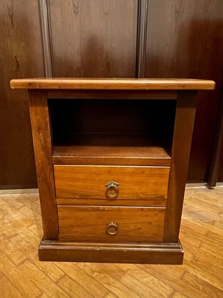 Comodino vintage legno