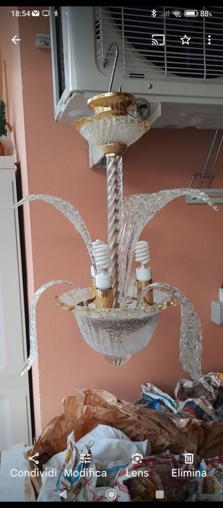 Lampadario vetro di Murano