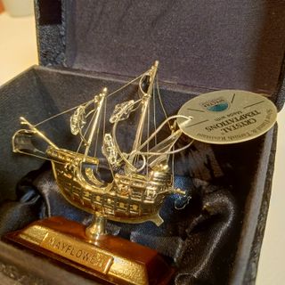 Mayflower in cristallo e argento