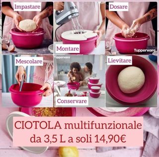 tupperware ciotole Mescolatrice fucsia
