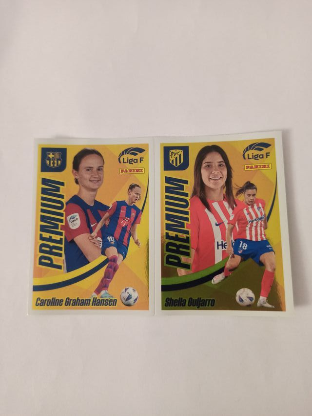 2 cromos Premium Liga Femenina 2023 2024 de segunda mano por 4 EUR en Madrid en WALLAPOP