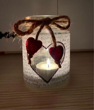 Portacandele cuore