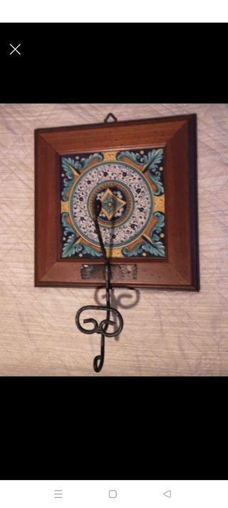 Appendiabiti artigianale maiolica