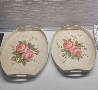 2 vassoi  beige
