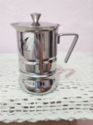 Moka caffettiera una tazzina acciaio inox caffè