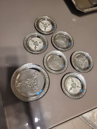 6 sottobichieri +1 sottobottiglia
