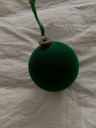 palline di velluto verde
