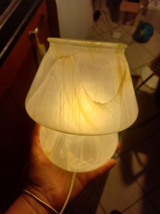 Lampada vintage fungo vetro murano