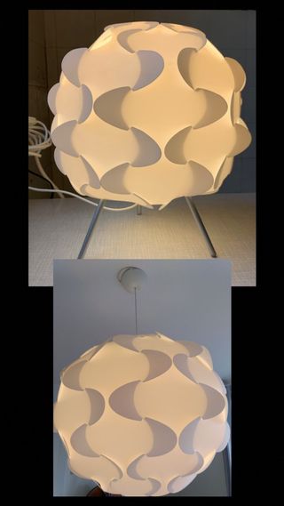 Lampada da comodino e lampadario IKEA