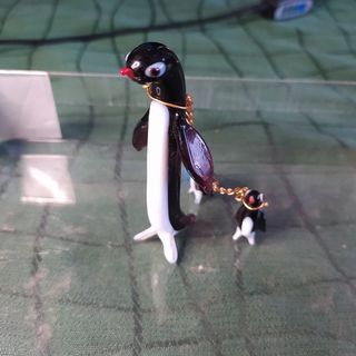 Vetro soffiato pinguini vintage