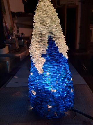 Lampada artigianale di vetro