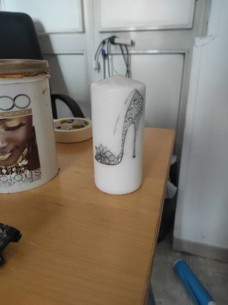 Candela scarpetta Cenerentola