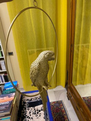 COPPIA DECORAZIONE PAPPAGALLO ORO MAISON DU MONDE