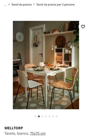 tavolo melltorp ikea bianco nuovo