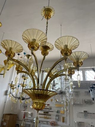 lampadario di murano 8 luci diametro 85 cm