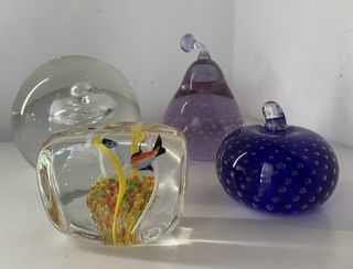 4 ferma carta in vetro