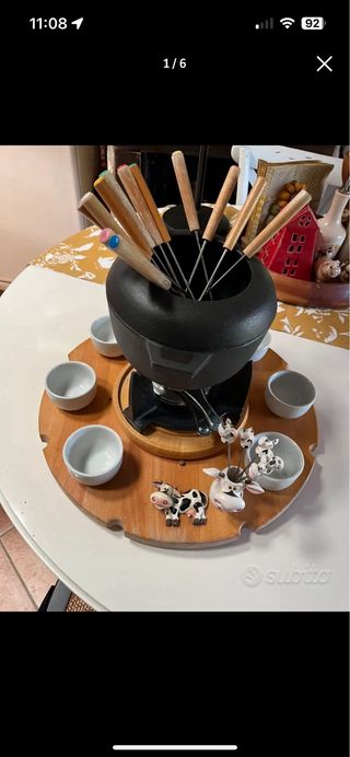 set fonduta o bourguignonne