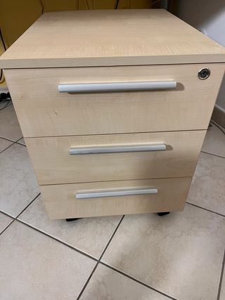 Cassettiera beige 55x40x55