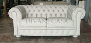 DIVANO CHESTERFIELD VERA PELLE