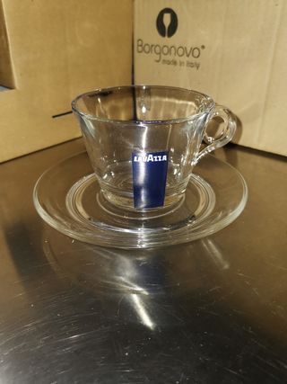 Tazze in vetro cappuccino, thé