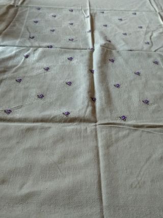 Tovaglia rettangolare verde con 🪻viola