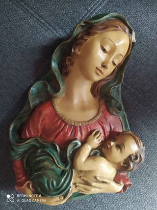 placca madonna con bambino