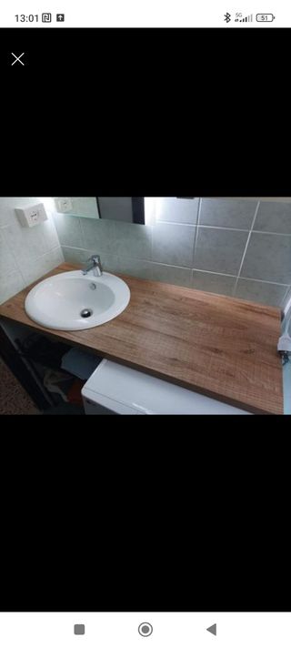 Lavandino completo con ripiano