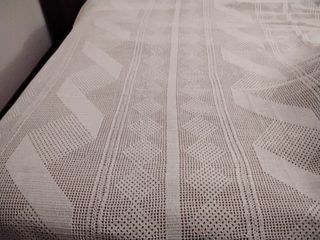 Copriletto di cotone fatto a mano