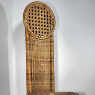 Poltrona-sedia a trono vintage degli anni '60