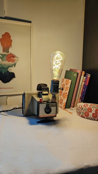 Lampada Design Fotocamera Vintage