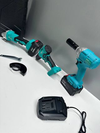 KIT 3 in 1 Trapano avvitatore + Flex smerigliatric