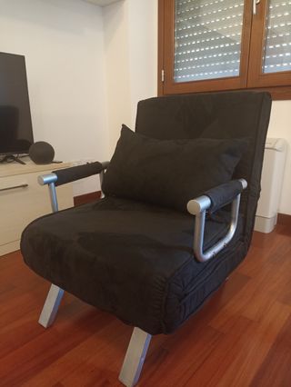 Poltrona Letto Scamosciata