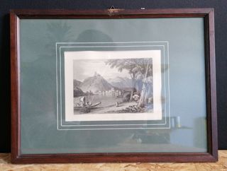 Stampa antica paesaggio