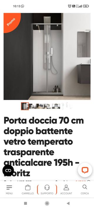 Box doccia Porta doccia 70 cm